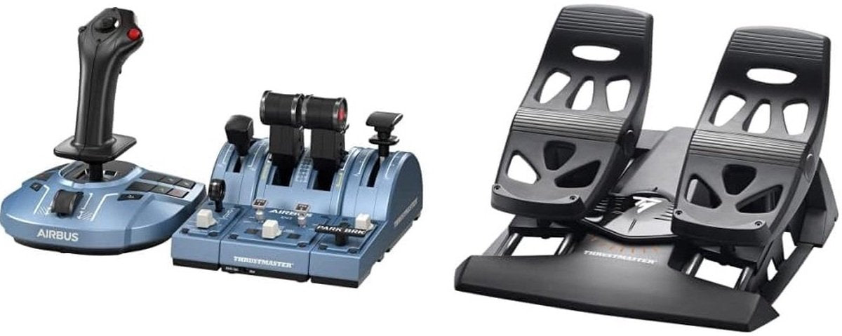 Thrustmaster Captain Pack X + Rudder – Complete Flight Simulation Bund ...