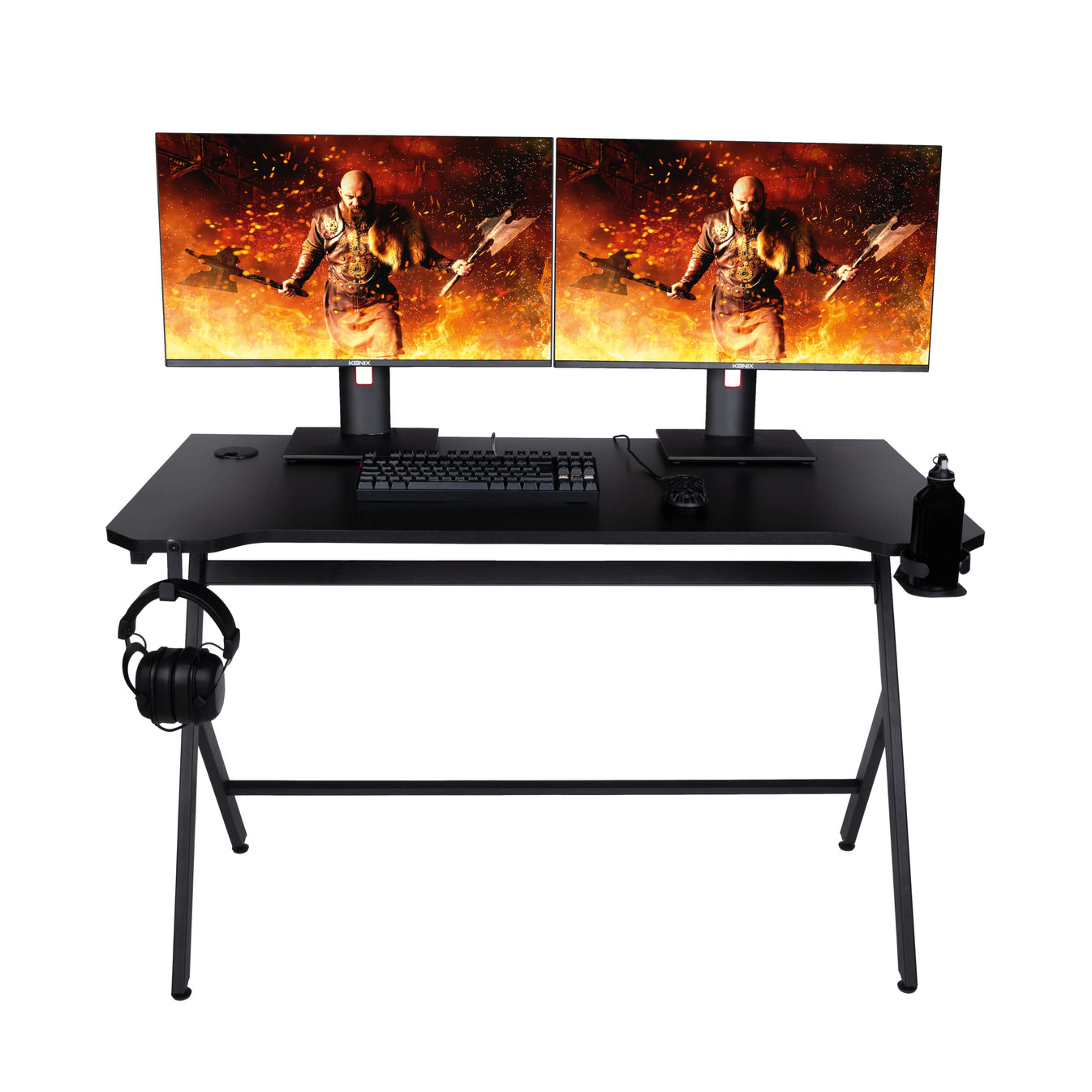 Konix Drakkar Mani - Gaming Desk / Computer Desk - Robust Metal Frame ...
